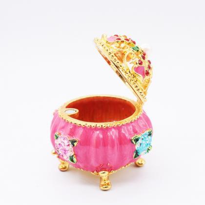 Enamel Color Jewelry Box Diamond Factory Direct European Style Palace ...